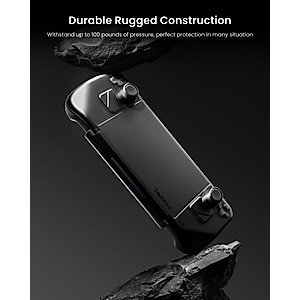 tomtoc Armor Case for Steam Deck/OLED, Steam Deck Hard Shell, Slim Portable Travel Carry Case, Shock-proof, Charging Convenience, with Military Grade Protection, Protective Cover