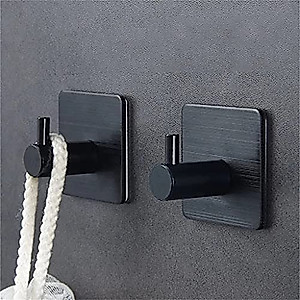 EYHLKM Aluminum Alloy Wall Hook Self Adhesive Sticky Kitchen Home Bathroom Bath Ball Key Bag Coat Hanger Storage Hanging Holder Rack ( Color : White-Fruit peach5 , Size : As The Picture Shows )