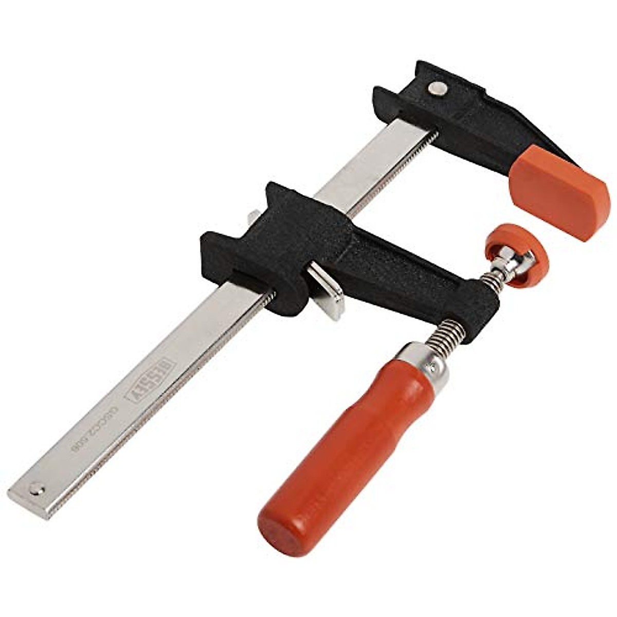 Bessey Clutch Style Bar Clamps - 6 In 600 lb - GSCC2.506 - Woodworking Clamps with Ergonomic Handle, Non-Marring Pads, Durable Cast-Iron Jaws & Serrated Rail for Carpentry & Cabinetry