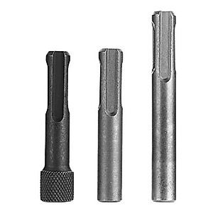 3Pcs SDS Socket Adapter Set 1/4" Hex Shank Screwdriver Bit Holder Socket Adapter Converter for SDS Hammer Drill