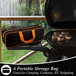 HaSteeL Griddle Grill Accessories 16PCS, Metal Spatula Stainless Steel with Carrying Bag, Professional BBQ Griddle Tools Kit for All Your Grilling Needs - Teppanyaki Flat Top Cooking and Camping