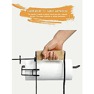 Large Grill Utensil Caddy, HYKTON Picnic Camping BBQ Organizer for Camping Outdoor Mesh Basket with 5 Hanging Hooks and Paper Towel Holder, Ideal Table Storage Tools for RV Camper/Tailgating/Flatware