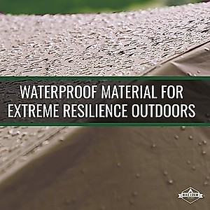 Hike Crew 6.5’ x 6.5’ Enclosed Waterproof Pop-Up Gazebo Tent | 4-Sided Outdoor Canopy Shelter w/Built-In Floor, Screened Roof & Cover, Built-In Awning, Stakes, Ropes & Carry Bag | UV Resistant SPF 50+