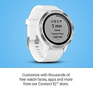 Garmin vívoactive 3 GPS Smartwatch - White & Stainless (Renewed)