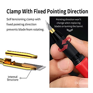 DSPIAE Hobby Knife Set - WITH 20 BLADES - Precision Hobby Knife 6.14 inch