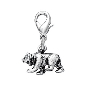 NOUMANDA Nature Animal Jewelry Tiny Polar Bear Charm for Bracelet,Necklace,Keyring (1 piece)