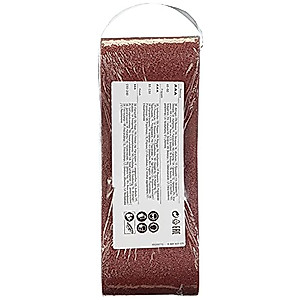 Bosch Home and Garden 2609256206 3-Piece Sanding Set for Belt Sanders, red Quality 80, no Holes, clamped