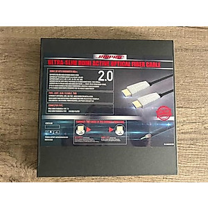 RUIPRO 4K HDMI Fiber Optic Cable 50 Feet 18Gbps 4K@60Hz ARC HDR10 Ultra Slim Flexible HDMI 2.0b Cable