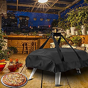 tonhui Pizza Oven Cover for Ooni Koda 12 Gas Pizza Oven, Outdoor Portable Oven Cover Heavy Duty Waterproof Oxford Fabric Weather Resistant, Pizza Oven Accessories