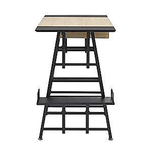 Calico Designs Convertible Art Drawing/Computer Desk for Kids in Ashwood/Graphite 51240