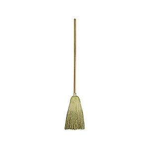 Genuine Joe Joe Janitor Lobby Blend Broom, Nickel