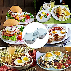 Microwave Egg Poacher Microwavable Egg Steamer Cookware,Home Kitchen Gadget Gifts BPA Free