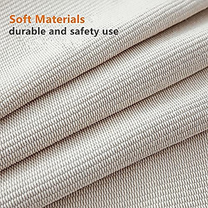 Poowe Round Cotton Rug Woven Tassel Throw Rug Washable Area Rug for Living Room Bedroom Kitchen Bathroom (Green Leaves)