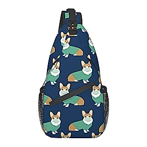 Chest Pack Corgi In Operating Room Dog Unisex Shoulder Bag For Travel Hiking Gym Sport Outdoor