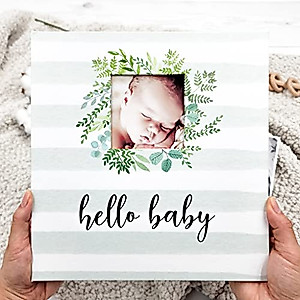 Baby Memory Book First 5 Years - Keepsake Monthly Milestone Journal for Boy or Girl - Pregnancy Gift for Baby Shower - Gender Neutral Record Book with Gift Box - Personalize Cover with Baby Photo