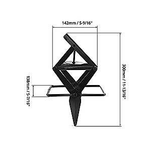 QWORK Mole Trap, Gopher Trap Mechanical Eliminator with Quick Scissors, Black