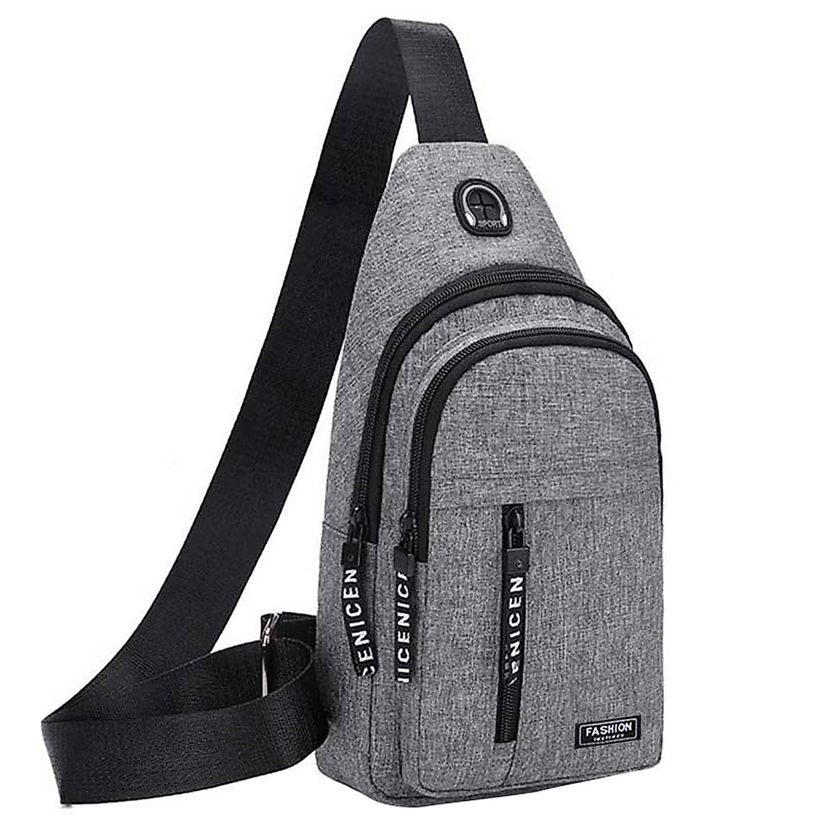 Multipurpose Strap Bag - Crossbody Backpack With Headphone Hole Hiking Backpack Shoulder Bag For Men & Women