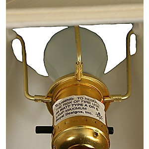 Royal Designs Crackle Alabaster Mini Lamp & Eggshell Sqare Cut Corner Lampshade