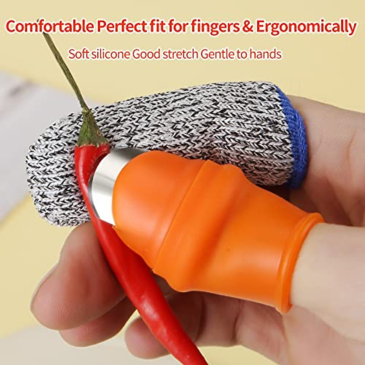 Garden Silicone Thumb Knife 14pack,Harvesting Tool,Separator Finger Gardening Tools,Vegetable Plant Fruit Picking Knife