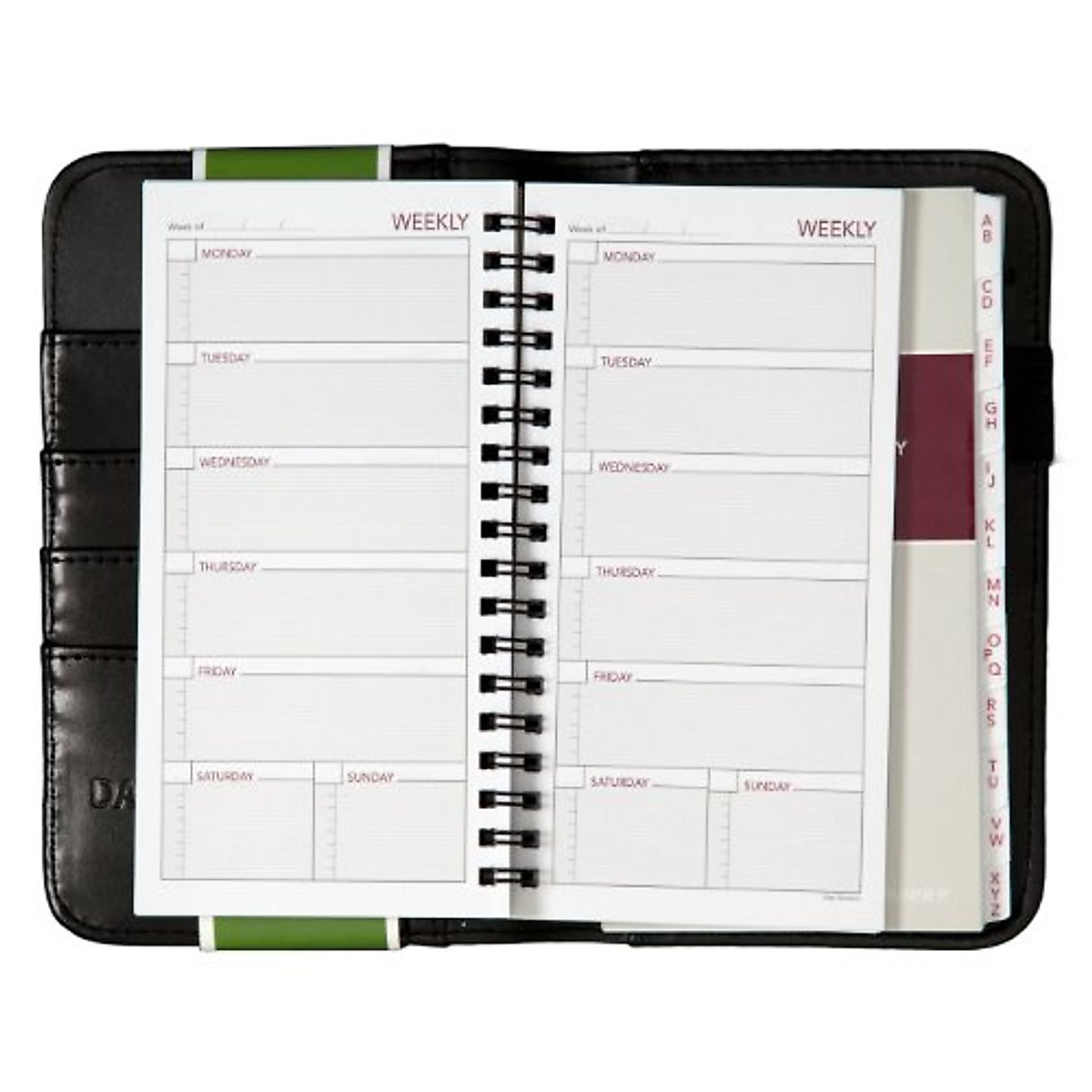AT-A-GLANCE Day Runner Windsor Undated Refillable Planner, Slim Profile Starter Set, 3-1/4" x 6-3/8", Size 2, Black (103-1599)
