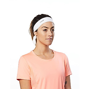 Halo Headband Halo I- Custom Fit- Tie Sweatband for Men and Women, No Slip With Moisture Wicking Dryline Fabric, Bright Orange,One Size
