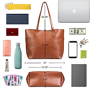 SUNLIGHT LEAVES Tote Bag Green For Women Vegan Leather Large Simple Vintage Shoulder Handbag Classic Purse