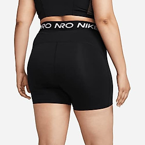 Nike Pro 365 Women's 5" Shorts (Plus Size), Black/White, 1X