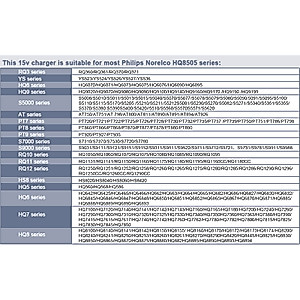 Frienda15V Replacement Shaver Charger Replacement Charger Cord Portable Adapter Universal Replace Charger Cord for Electric Shaver