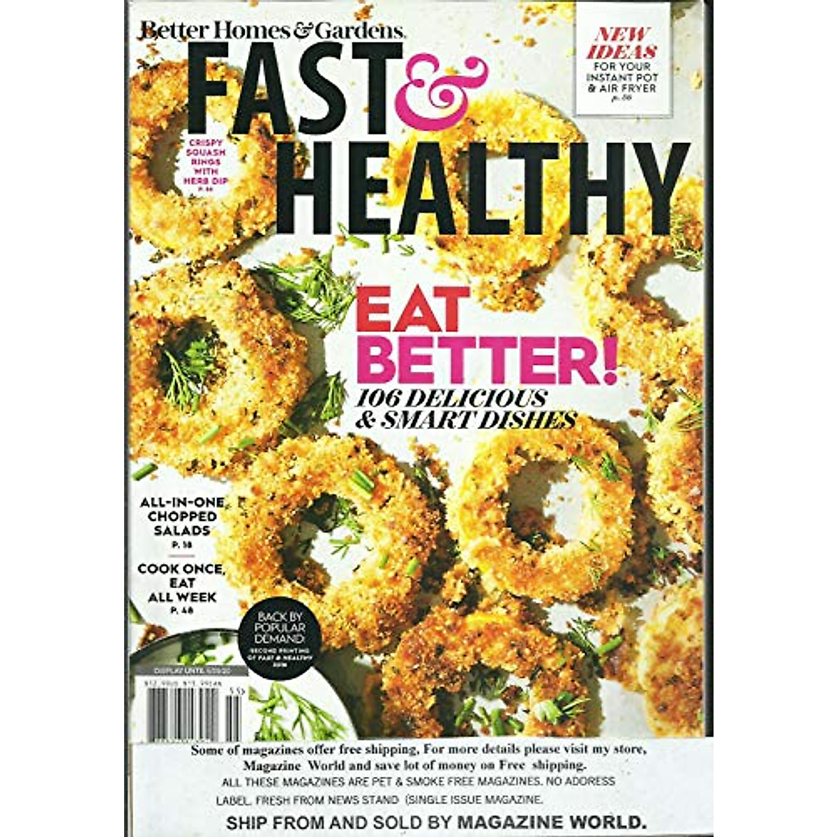BETTER HOMES & GARDEN, FAST & HEALTHY MAGAZINE, EAT BETTER ! ISSUE, 2020
