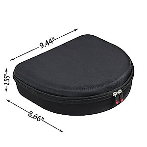 Hermitshell Hard Travel Black Case Fits Bluedio T4 / T5 (Turbine) Active Noise Cancelling Over-Ear Swiveling Wireless Bluetooth Headphones