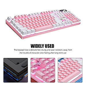 SOLUSTRE 104 Hardware Ultra Compact Keyboard Mechanical Electronic RGB Keyboard Private Model Computer Wired Keyboard USB Wired Keyboard Wired k500 Accessories Mechanical Feel Shine abs