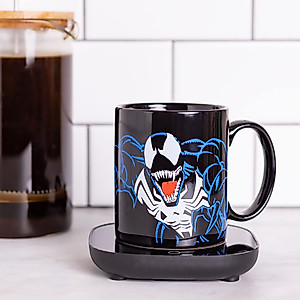 Uncanny Brands Marvel Venom Mug Warmer with Mug – Keeps Your Favorite Beverage Warm - Auto Shut On/Off