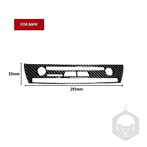 Carbon Fiber Decoration Cover Trim Sticker Compatible with BMW Z4 E85 2003-2008 (Carbon Fiber A, Radio Panel Cover B)