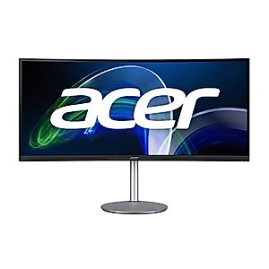 Acer CB342CUR bmiiphuzx 34" 1900R Curved Zero-Frame QHD (3440 x 1440) UltraWide IPS Monitor, AMD FreeSync , 75Hz, 1ms VRB , DCI-P3 95%, 1 x USB 3.1 (Type-C), 2 x HDMI 2.0 Ports & 1 x Display Port
