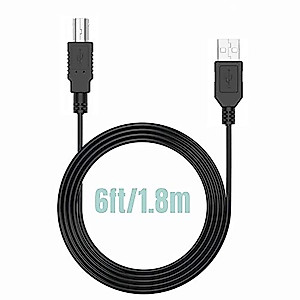 SLLEA 6ft USB PC Data Cable Cord Lead Replacement for AlphaSmart Dana Compact Portable Word Processor