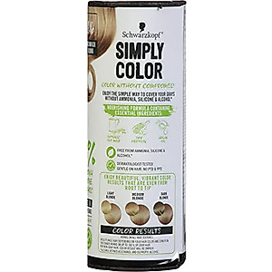 Schwarzkopf Simply Color Permanent Hair Color Cream, 8.16 Medium Ash Blonde, 1 Kit