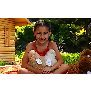 AlpacaNext Llama Stuffed Animal – 9 inch. Cute, Soft and Cuddly Alpaca Plush Toy Handcrafted on Real Alpaka Natural Fur (9 inches, Beige)