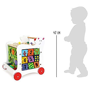 Small Foot Wooden Toys - Wooden Baby Bear Walker