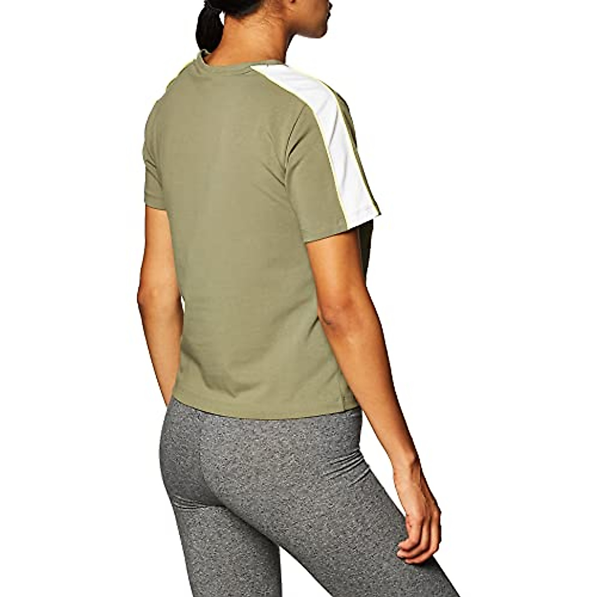 PUMA Women's Classics Tight Top, Deep Lichen Green, L