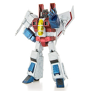 Metal Earth Fascinations 3D Metal Model Kits Transformers Color Set of 5 - Bumblebee - Megatron - Optimus Prime - Soundwave - Starscream