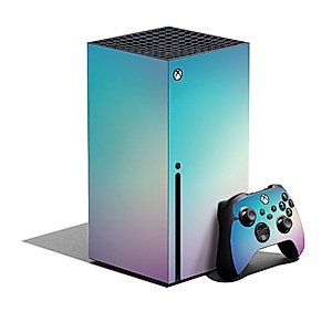 MightySkins Skin Compatible with Xbox Series X Bundle - Vivid Fog | Protective, Durable, and Unique Vinyl Decal wrap Cover | Easy to Apply, Remove, and Change Styles | Made in The USA (MIXBSERXCMB-Vivid Fog)