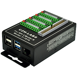 RPi Screw Terminal Block Breakout Module with Aluminum Enclosure. for Raspberry Pi 4 Model B