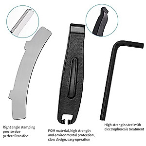 4 Pairs Bike Brake Pads,Bicycle Brake Pads with Installation Tools Compatible with Trp Tektro Shimano Brake Pads MT200 M355 M446 M315 M365,MTB Bike Disc Brake Pads Compatible with Ebike Brake Pads