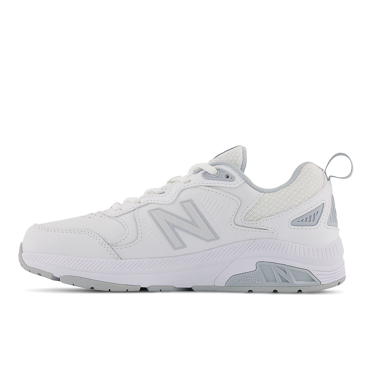 New Balance Women's 857 V3 Casual Comfort Cross Trainer, White/Cyclone, 6