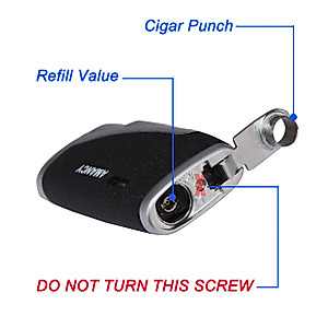 AMANCY Premium Brown Leather Travel Cigar Case,Luxury Portable Cigar Humidor W/Quality Cigar Cutter Lighter Set