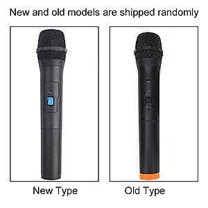 Acogedor Wireless Microphone, VHF Universal Handheld Cordless Mic Amplification with USB Receiver, Plug and Play for Karaoke Singing, Wedding, Speech