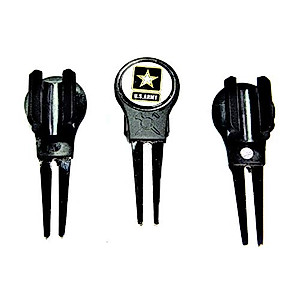 Putter Mounted Divot Tool and Ball Marker - (Army)