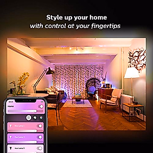 Philips Hue White and Color Ambiance 2-Pack A19 LED Smart Bulb & Smart Hub (Compatible with Alexa Apple HomeKit and Google Assistant), White Ambiance, Hue Hub