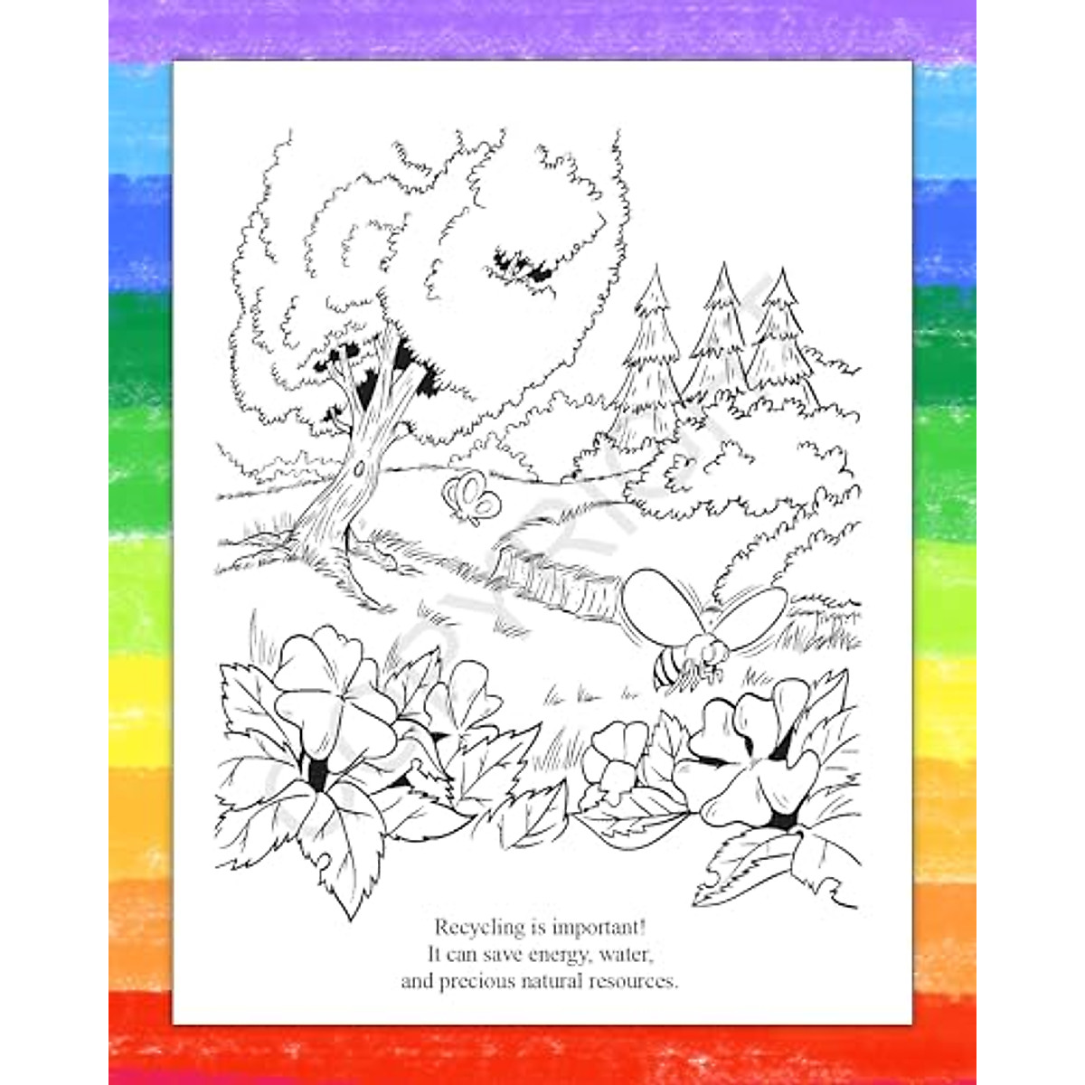 ZOCO - Learn to Recycle - Kids Educational Coloring Books (50 Bulk Pack, Without Crayons) - Earth Day, Environmental Program Handout - Recycling Activities for Kids