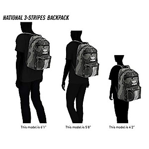 adidas Originals Originals National 3-Stripes Backpack, Adi Camo, One Size
